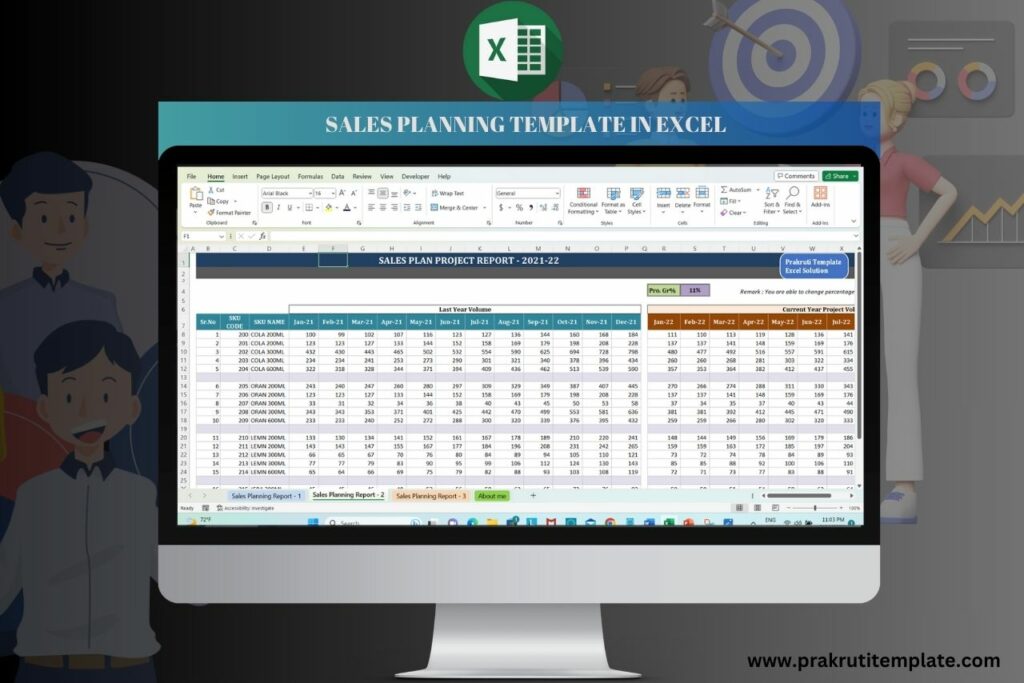 Sales Planning Template in Excel | High Quality Excel, PDF, Word Templates