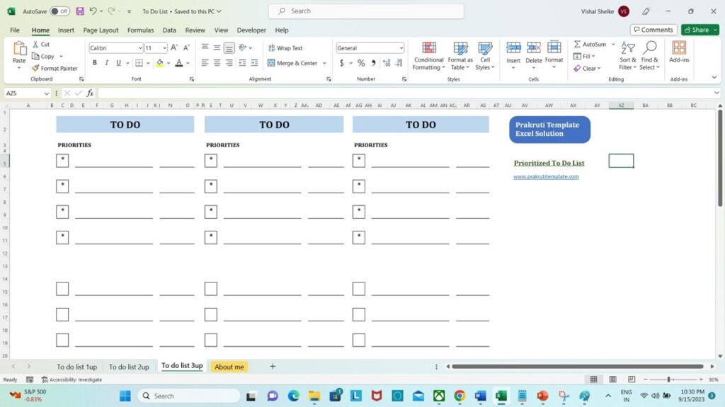 TO DO LIST Template in Excel | 3 Layout | Free Download | High Quality ...